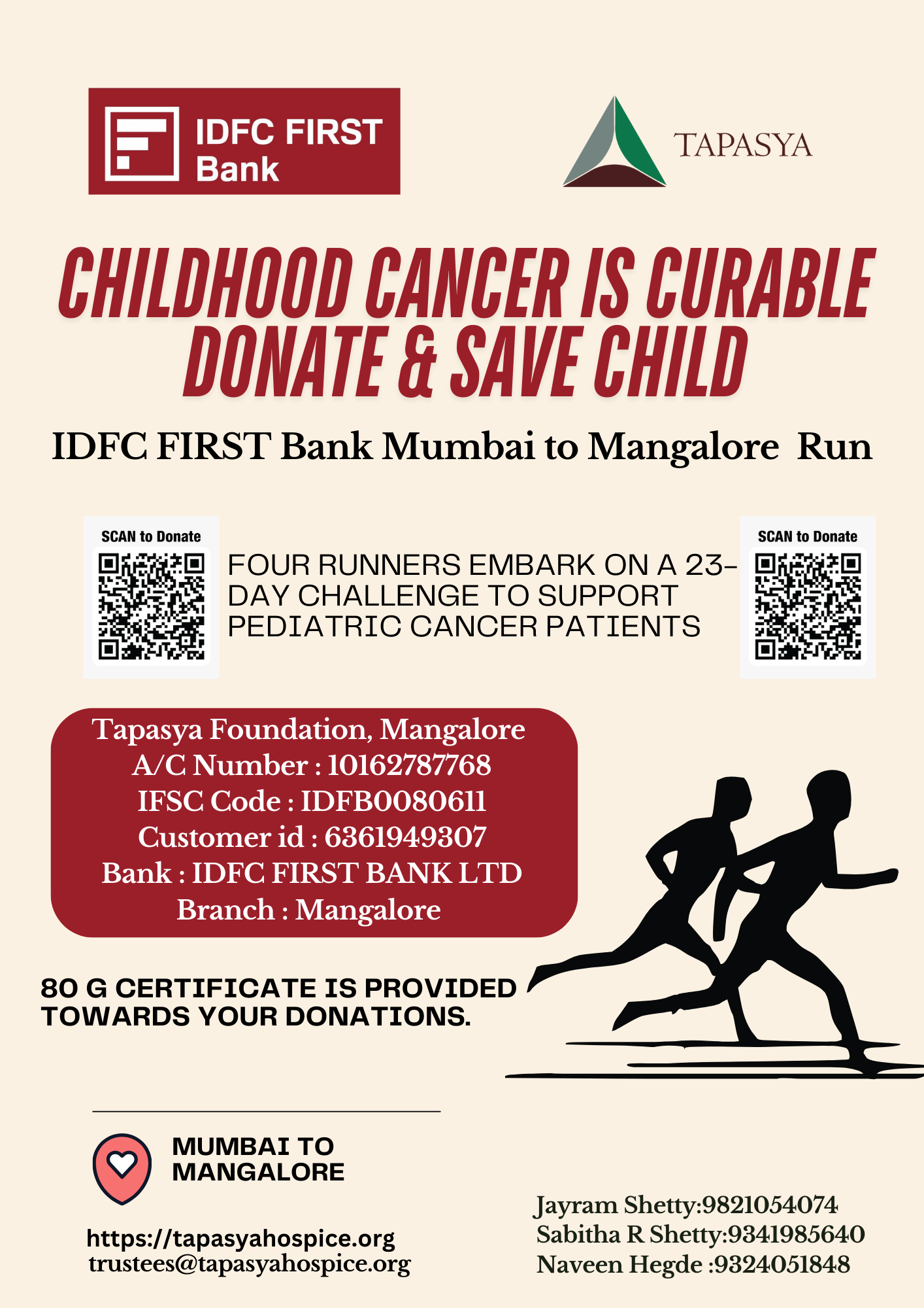 IDFC FIRST Bank Mumbai to Mangalore Ultra Run:14-02-2025 - Tapasya ...